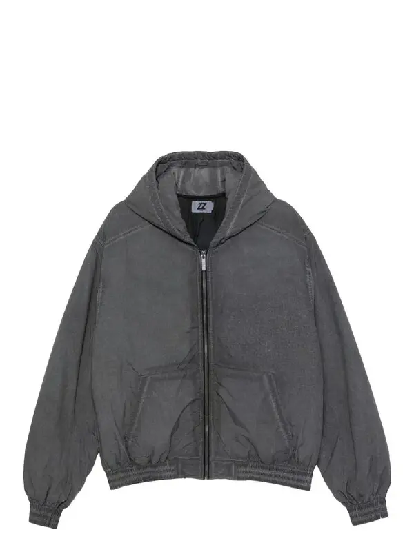 Izzue Logo-embroidered Jacket - Grey