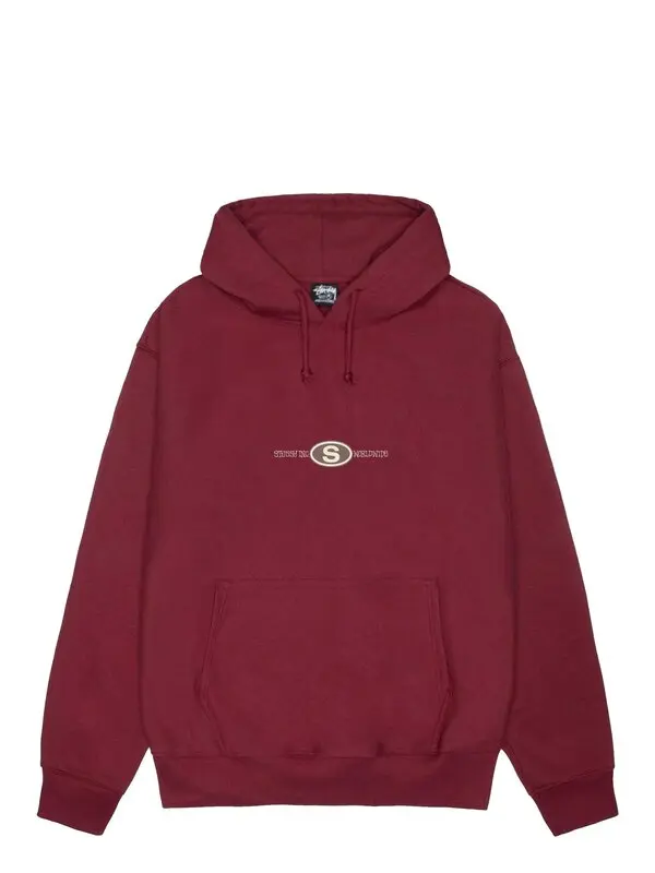 StÜssy Worldwide Dot Hoodie - Red