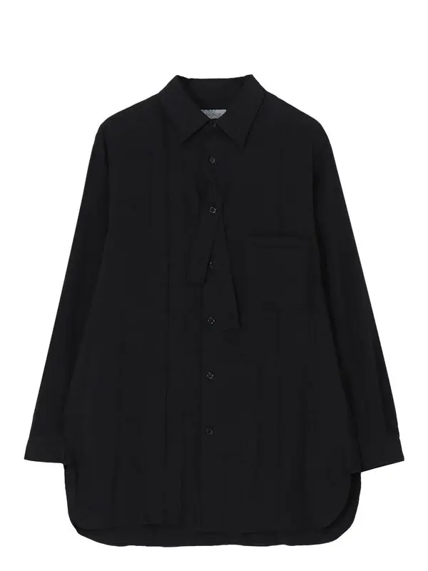 YOHJI YAMAMOTO POUR HOMME Double Placket Padded Shirt - Black