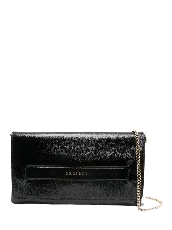 ORTIGNI Leather Clutch - Black