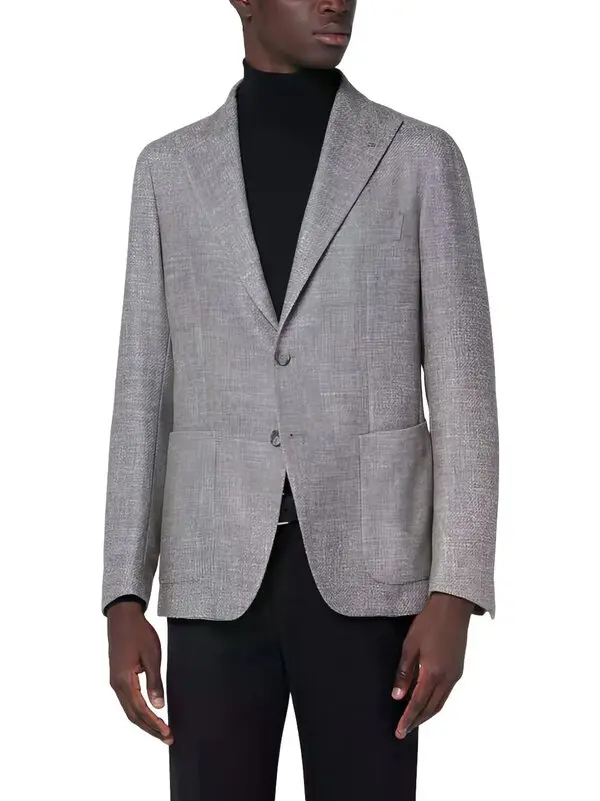 Tagliatore Montecarlo Single-breasted Blazer - Grey