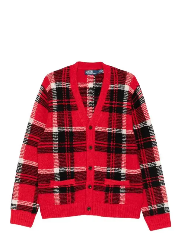Polo Ralph Lauren Long Sleeve Cardigan - Red Combo
