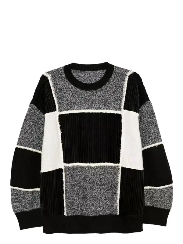 CROQUIS Patchwork Jumper - Black