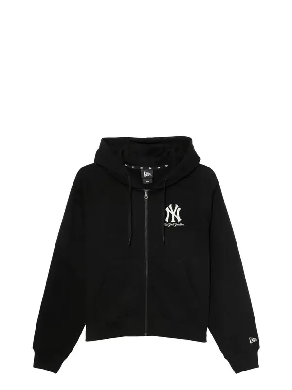 New Era Logo-embroidered Hoodie - Black