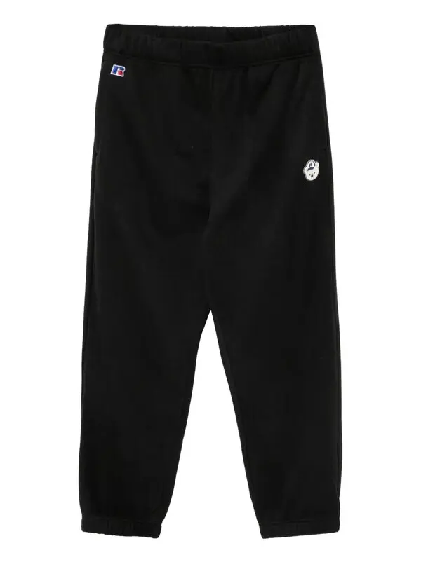CHOCOOLATE X Russell Athletic Bear-embossed Trousers - Black