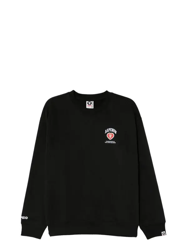 AAPE BY *A BATHING APE Logo-patched Sweatshirt - Black