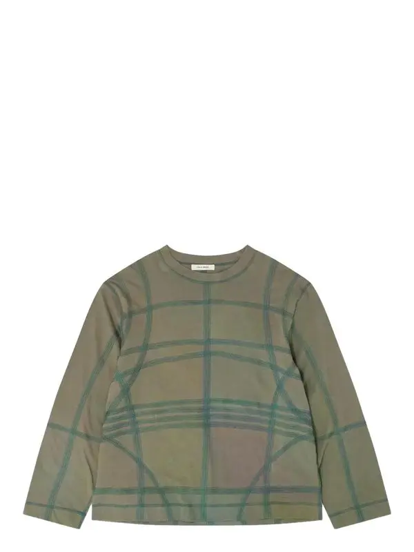 CRAIG GREEN Grid Long-sleeve T-shirt - Green