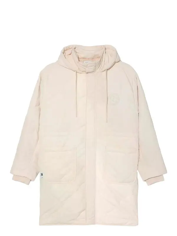 CHOCOOLATE Logo-embroidered Long Coat - Neutrals
