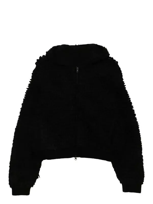JNBY Cropped Zip Cardigan - Black