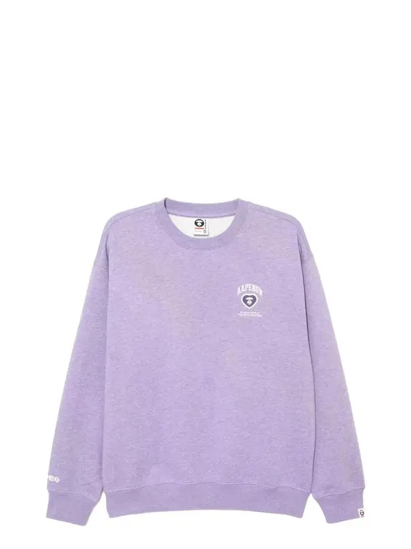 AAPE BY *A BATHING APE Logo-patched Sweatshirt - Purple