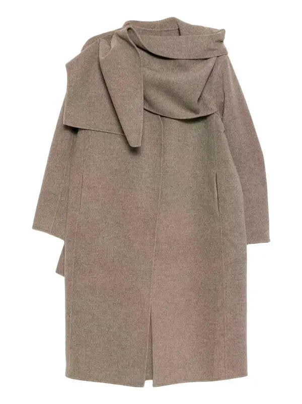 JNBY V-neck Long Coat - Neutrals