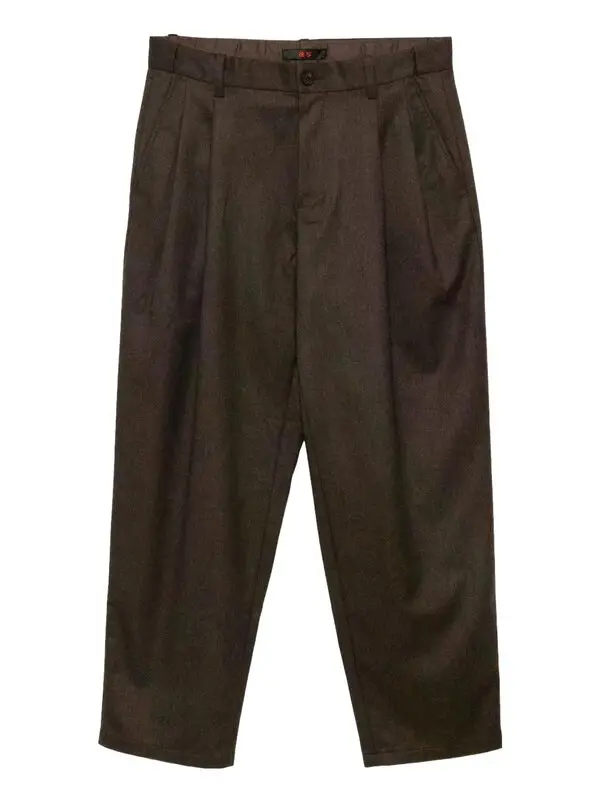 CROQUIS Tapered Trousers - Brown