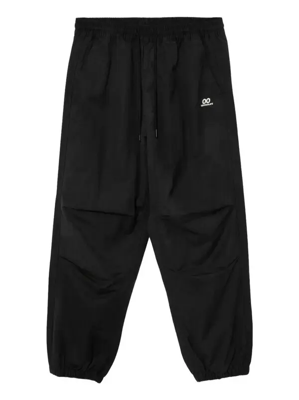 CHOCOOLATE Logo-embroidered Trousers - Black