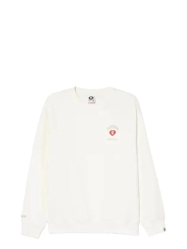 AAPE BY *A BATHING APE Logo-patched Sweatshirt - White