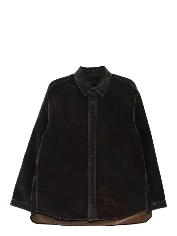 CROQUIS Button Long-sleeves Shirt - Black