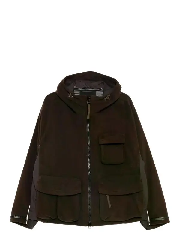 CROQUIS Loose Fit Hooded Jacket - Brown