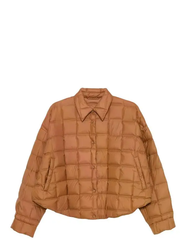 JNBY Cropped Puffer Jacket - Brown