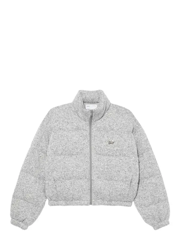 CHOCOOLATE Logo-embroidered Puffer Jacket - Grey
