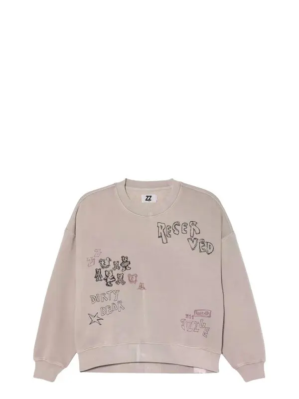 Izzue Graphic-embroidered Sweatshirt - Pink