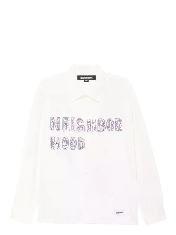 NEIGHBORHOOD Logo-embroidered Shirt - White