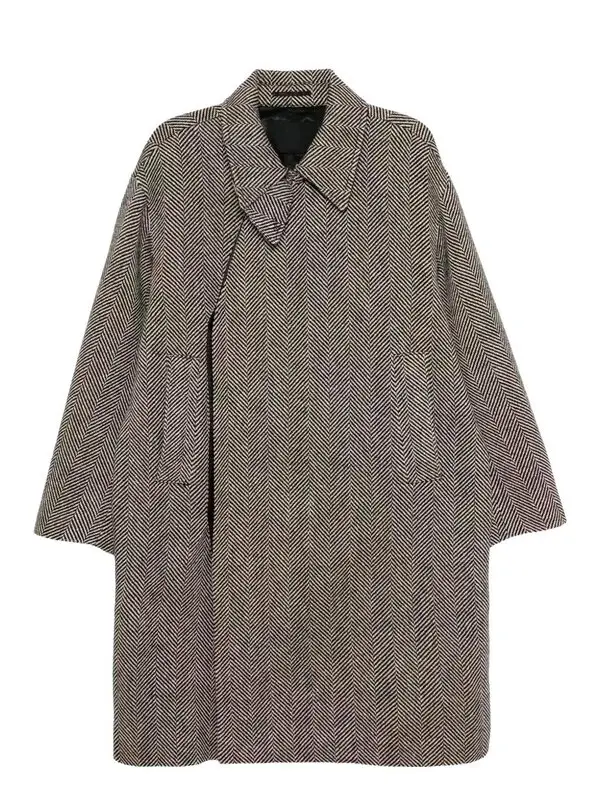 CROQUIS Herringbone Coat - Neutrals