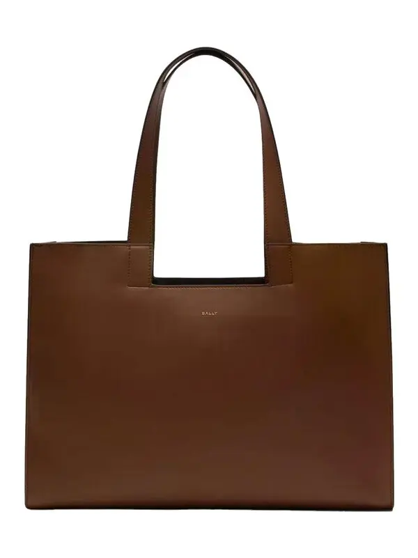 Bally Leather Tote Bag - Brown