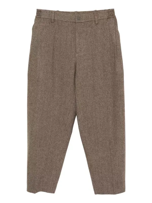 CROQUIS Wool Trousers - Brown