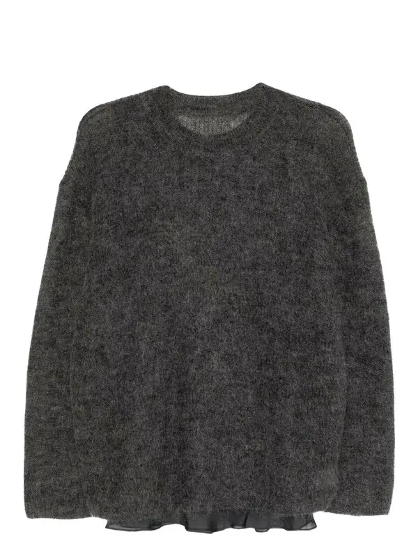 LESS Crew-neck Top - Grey