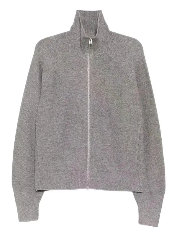 CROQUIS Turtle-neck Cardigan - Grey