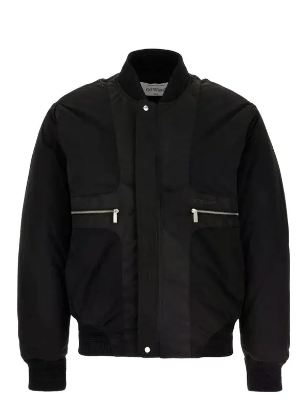 Off-White Zip Bomber Jacket - Black