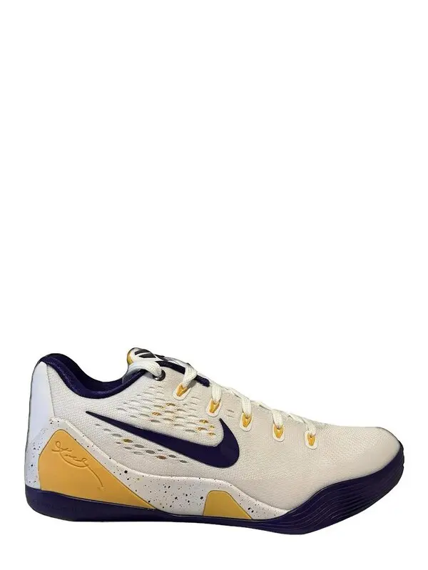 Nike Kobe 9 Em Low Protro Lsu Tigers Pe Sneakers - White/court Purple/university Gold