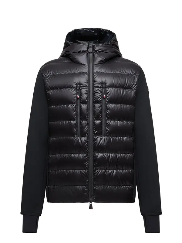 Moncler Padded Zip-up Hoodie - Black