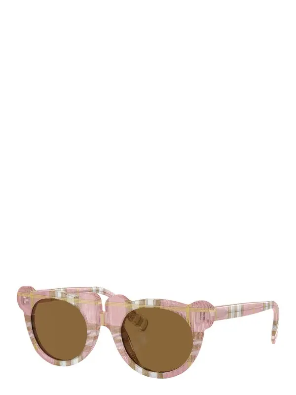Burberry Sunglasses Jb4355 - Cuadriculado Rosa