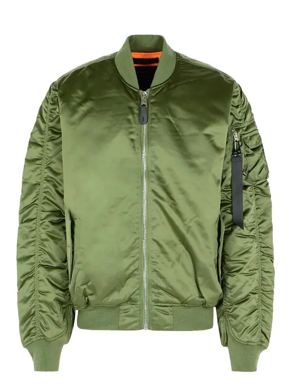 Alpha Industries Ma-1 Uv Nylon Bomber Jacket - Green