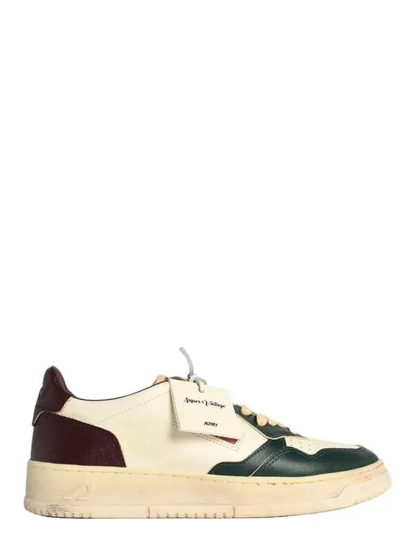 AUTRY Super Vintage Leather Sneakers - White