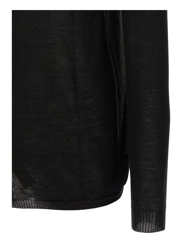 Rick Owens Crew Neck Pullover - Black