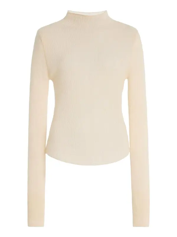 Citizens Of Humanity Nara Wool-cashmere Blend Turtleneck Sweater - Ivory