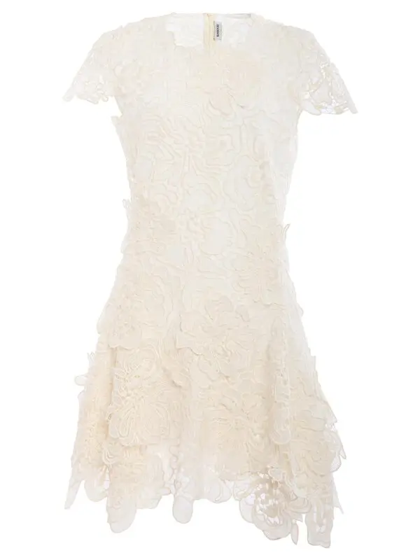 Simkhai Novelle Lace Mini Dress - White