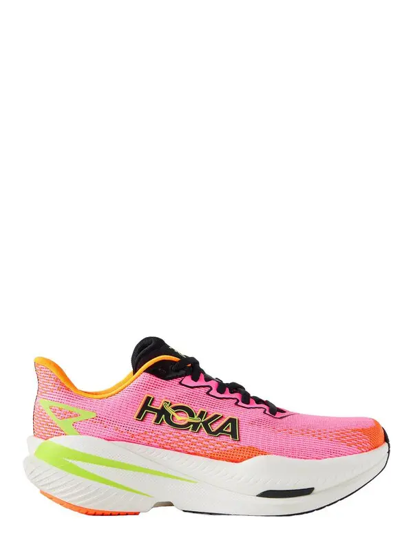 HOKA® Rubber-trimmed Mesh Sneakers - Pink