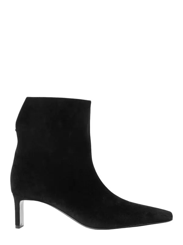 Khaite Ona Suede Ankle Boots - Black