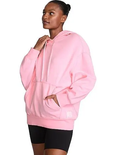 Victoria's Secret Angel Essentials Iconic Fleece Relaxed Hoodie - Pink