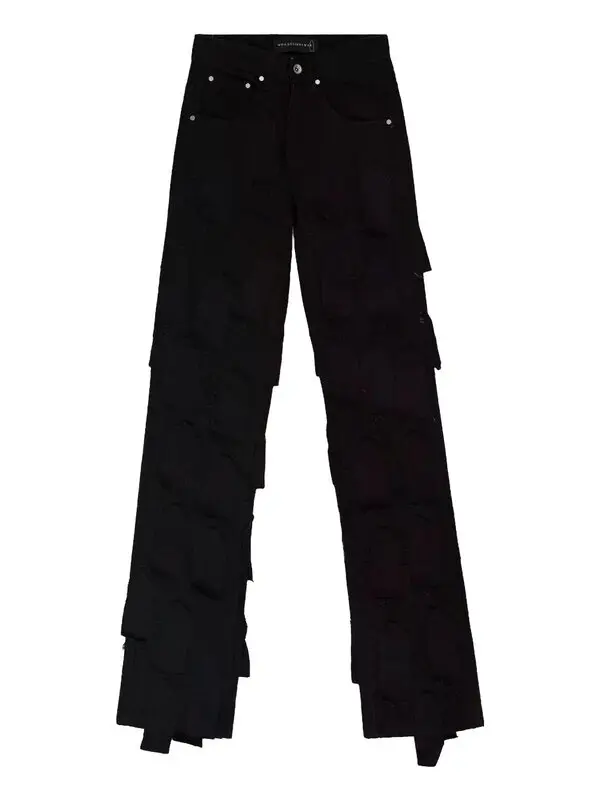 WHO DECIDES WAR Button-fastening Denim - Black