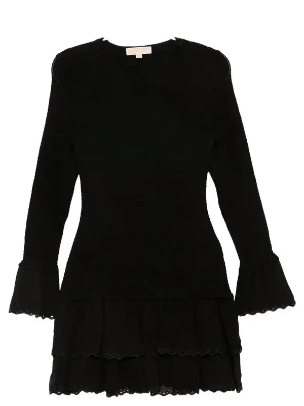 Michael Kors Smocked Mini Dress - Black