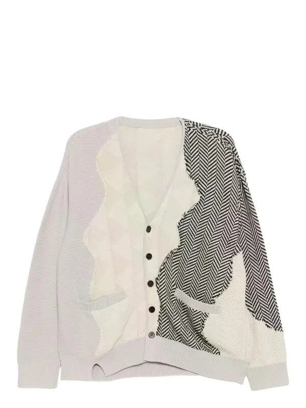 CROQUIS Jacquard Cardigan - Neutrals