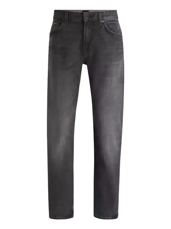 Hugo Boss Whiskering-effect Jeans - Grey