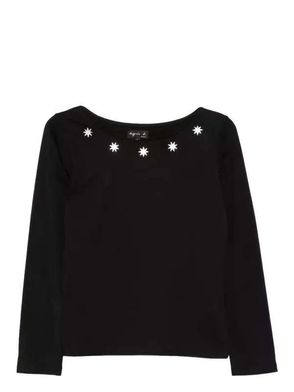 AGNÈS B. Star-print T-shirt - Black