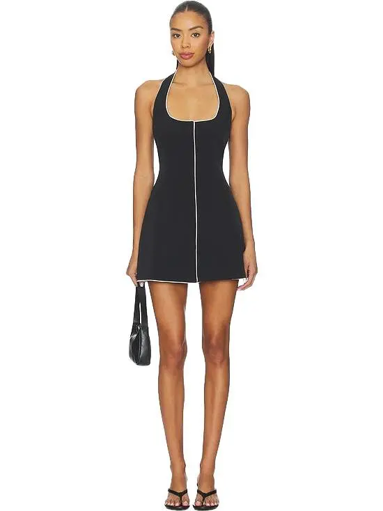 SNDYS Lyns Halterneck Mini Dress - Black