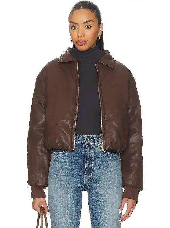 SNDYS Thorne Bomber Jacket - Chocolate