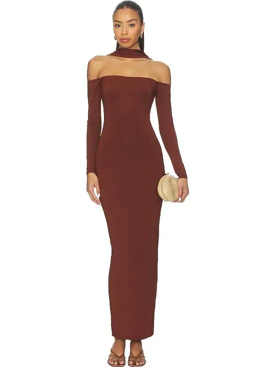 ALL THE WAYS Aida Maxi Dress - Brown