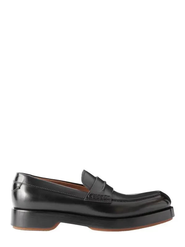 Zegna Udine Leather Loafers - Black